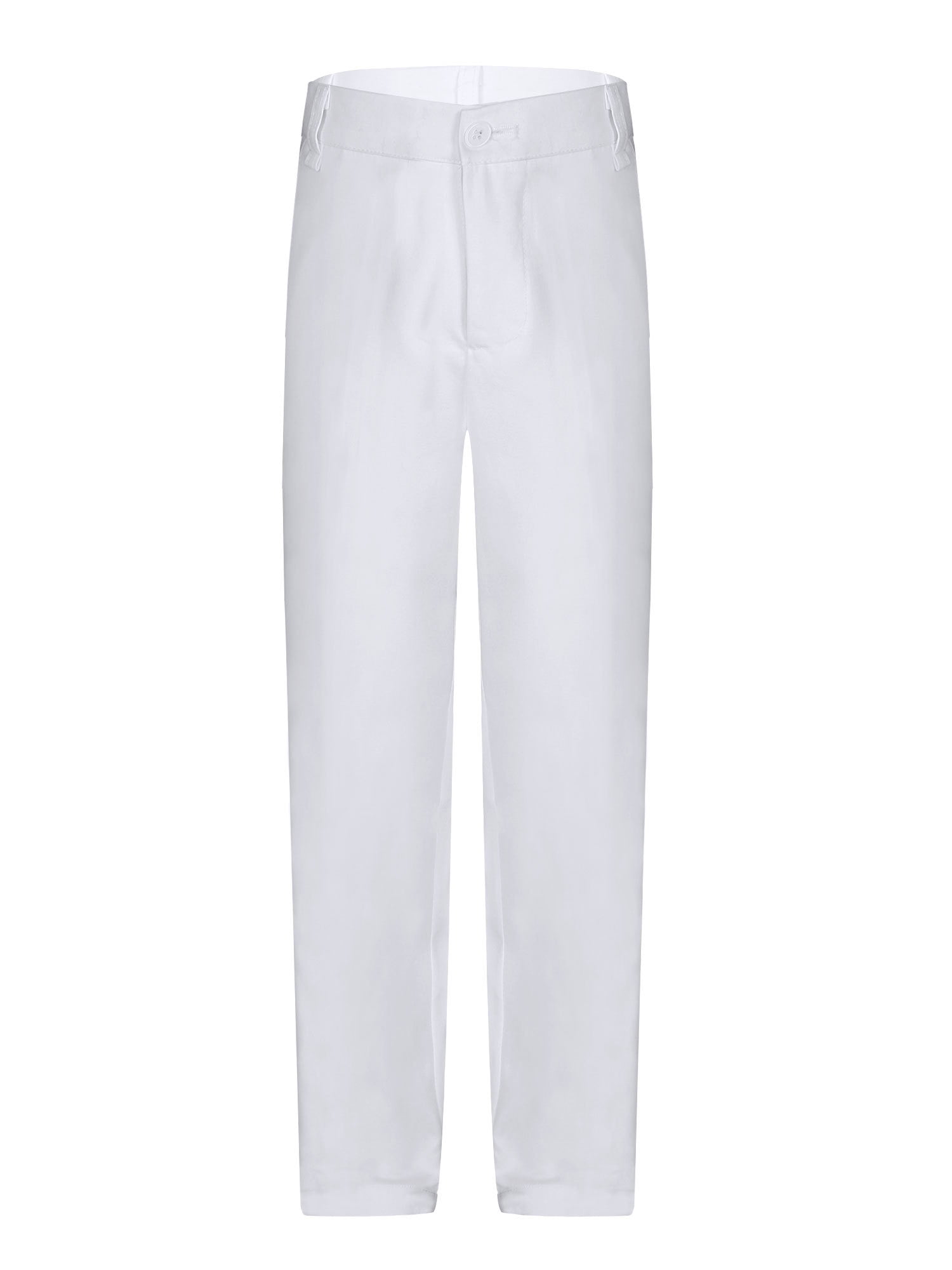 iEFiEL Kids Boys Solid Suit Pants Adjustable Waist Straight Pants ...