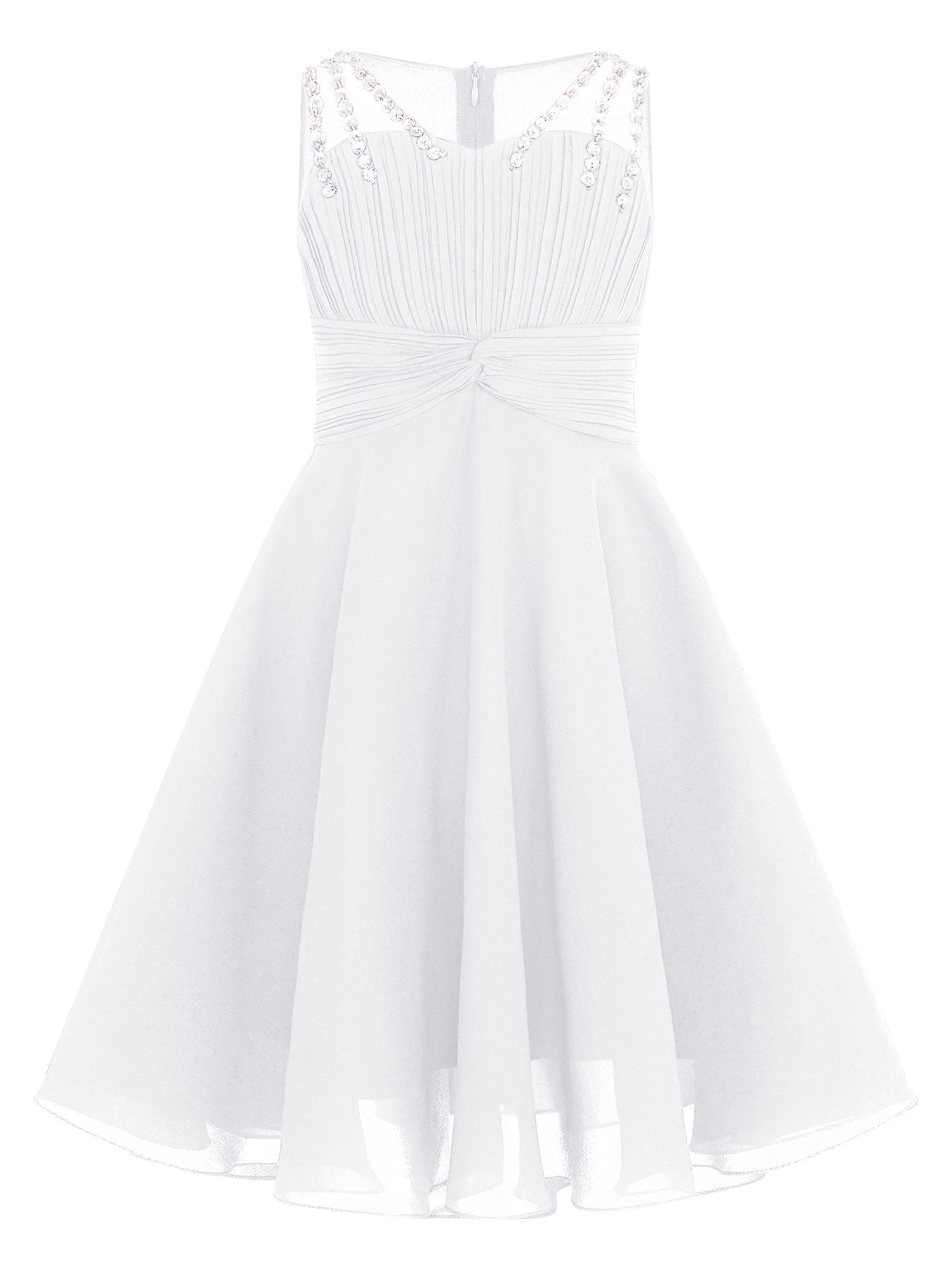 iEFiEL Kids Flower Girls Princess Party Dress Special Occasion Knee ...