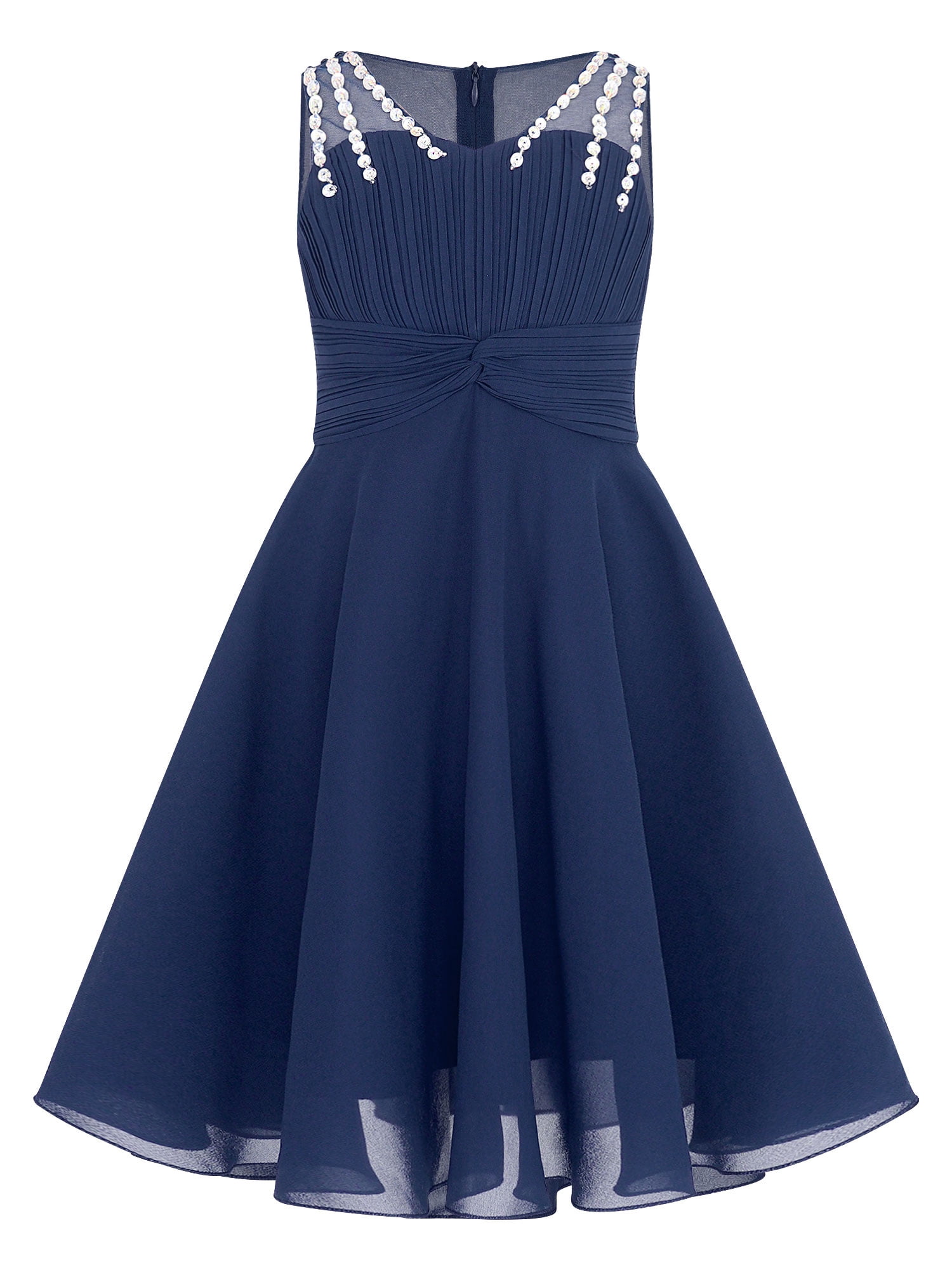 iEFiEL Kids Flower Girls Princess Party Dress Special Occasion Knee ...