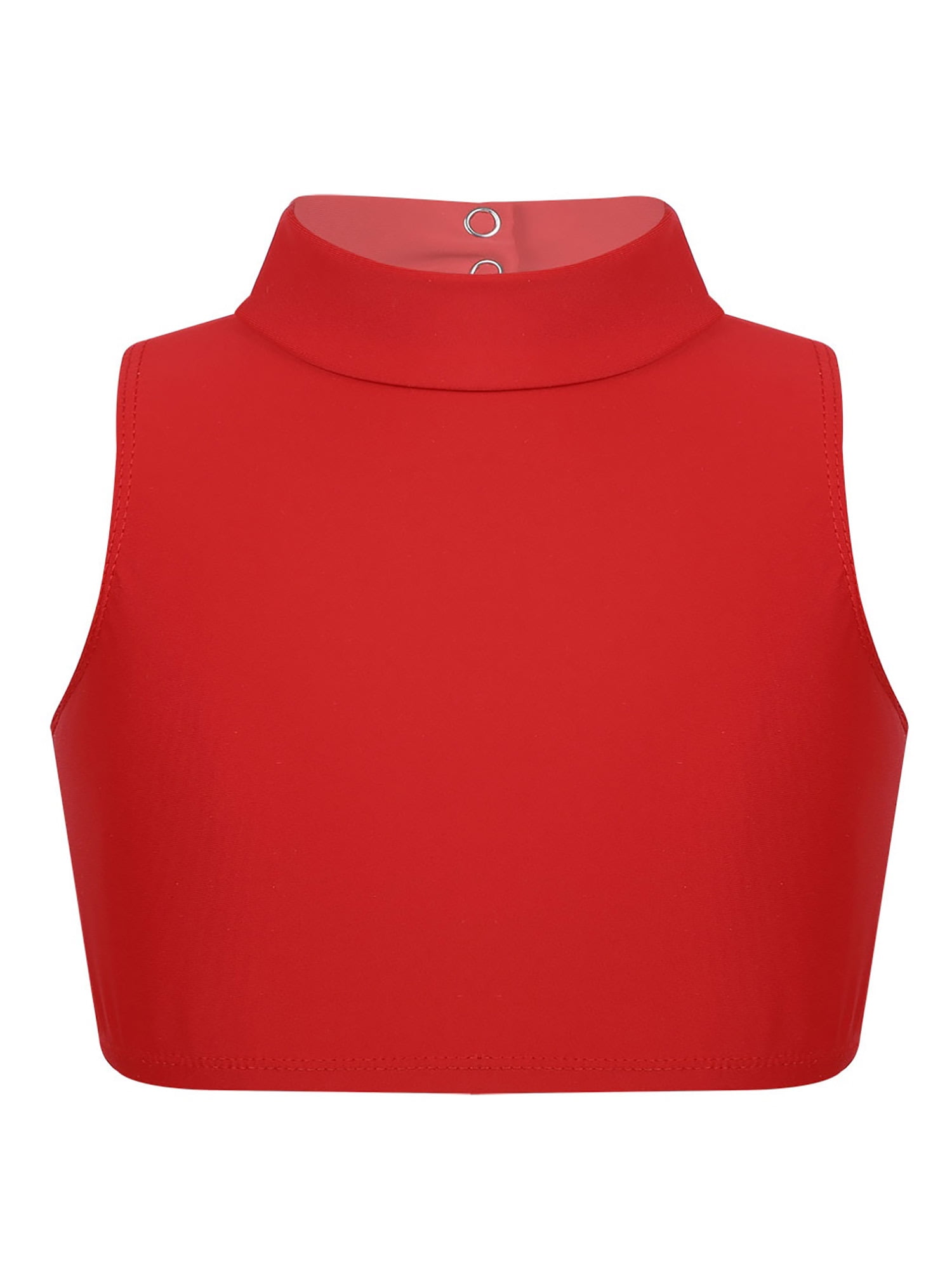 iEFiEL Kids Girls Athletic Ballet Dance Sports Crop Tops Vest ...