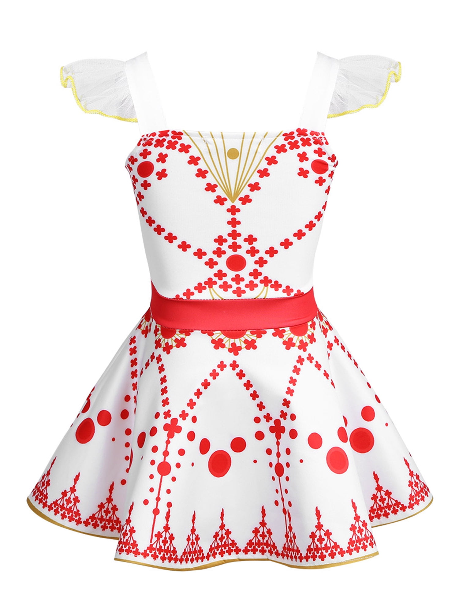 iEFiEL Kids Girls Ballerina Dance Dress Leap Ruffles Tutu Movie Cosplay ...