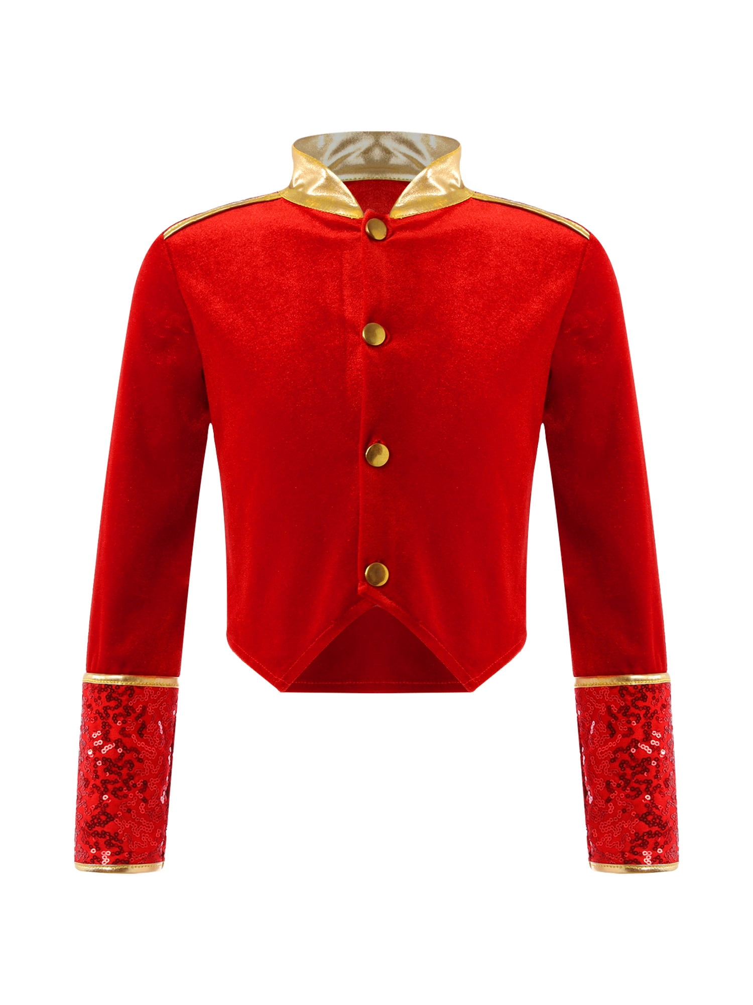 iEFiEL Kids Girls Drum Major Costume Marching Band Uniform Halloween ...