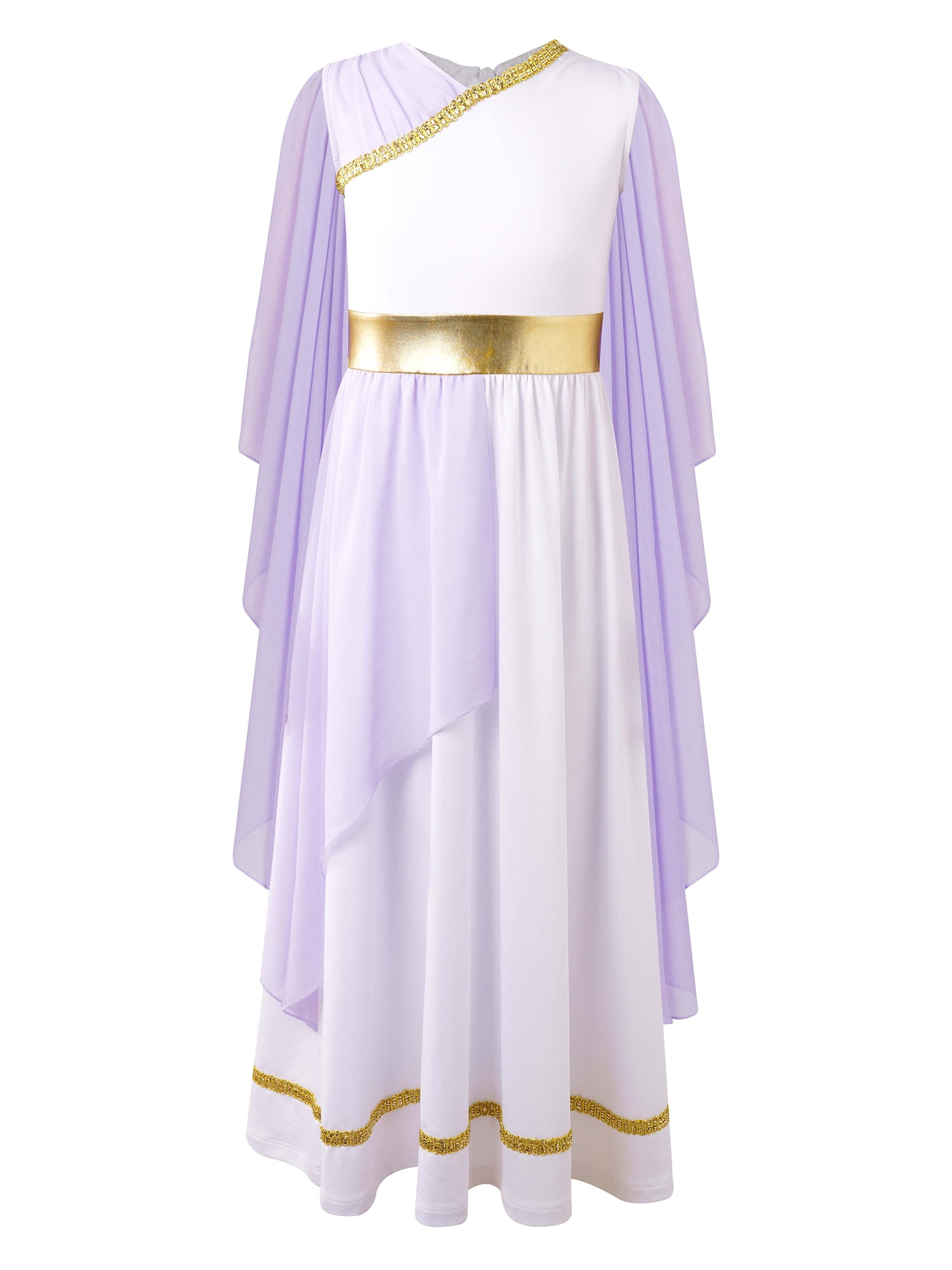 iEFiEL Kids Girls Mythology Costume Halloween Roman Toga Cosplay Fancy ...