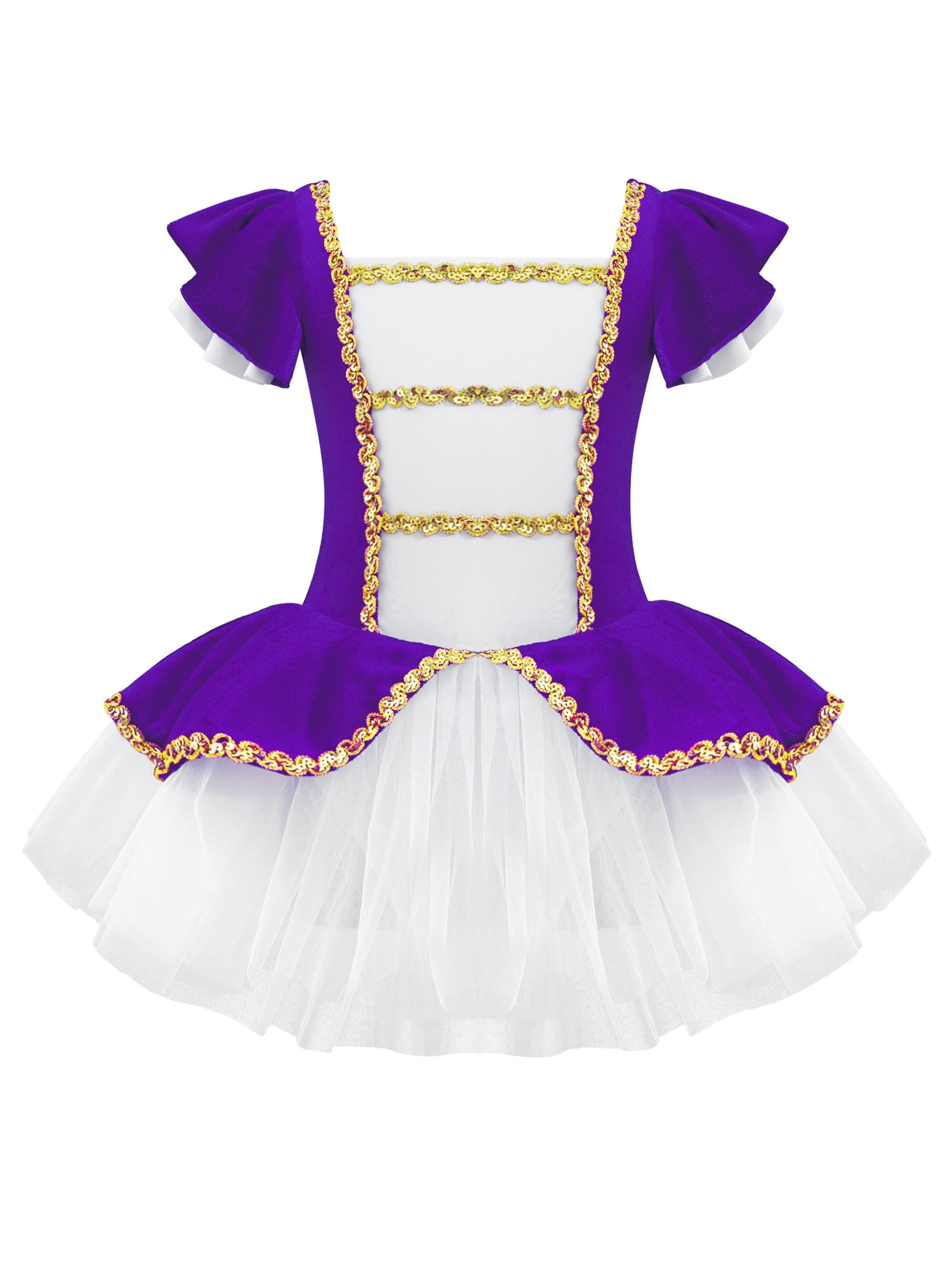 iEFiEL Kids Girls Princess Ballet Tutu Dress Christmas Cosplay Party ...