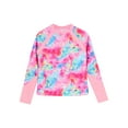 iEFiEL Kids Girls Printed Long Sleeve Swim Tops UPF 50 Rash Guard ...