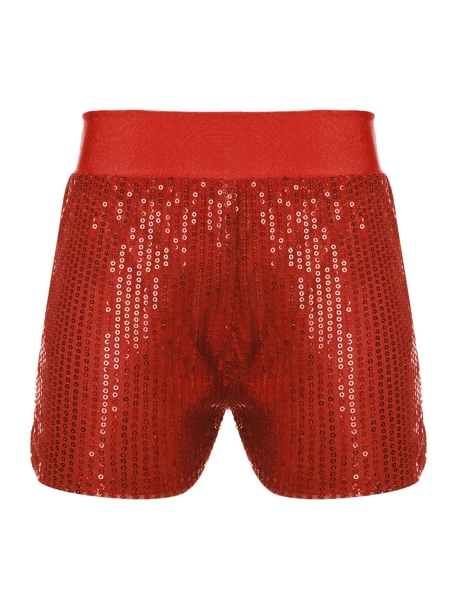 iEFiEL Kids Girls Shiny Sequins Dance Shorts Hip Hop Jazz Dance Bottoms ...