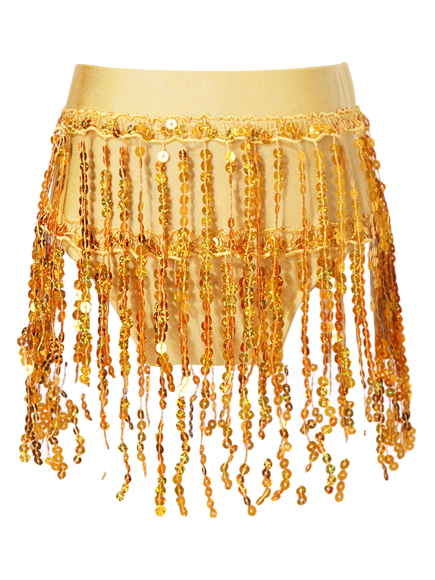 iEFiEL Kids Girls Shiny Sequins Tassels Briefs Bottoms Dance ...