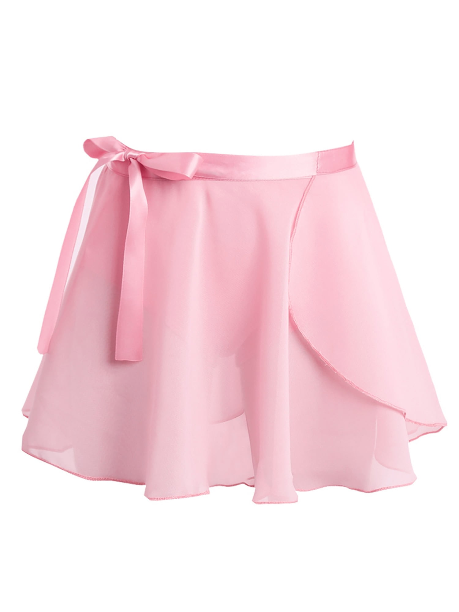 iEFiEL Kids Girls Wrap Skirt Dance Basic Classic Chiffon Mini Skirt ...