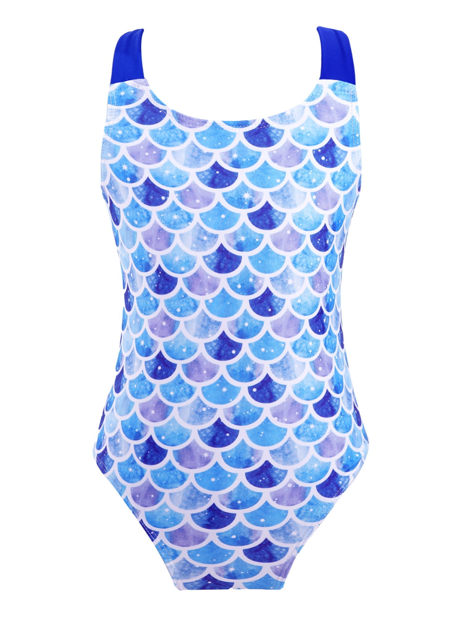 iEFiEL Sleeveless Wide Shoulder Straps Polyester, One-Piece Swimsuit ...