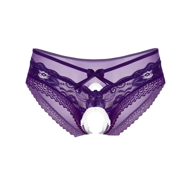 iEFiEL Mens Floral Lace T-back Low Rise G-String Thongs Underwear ...