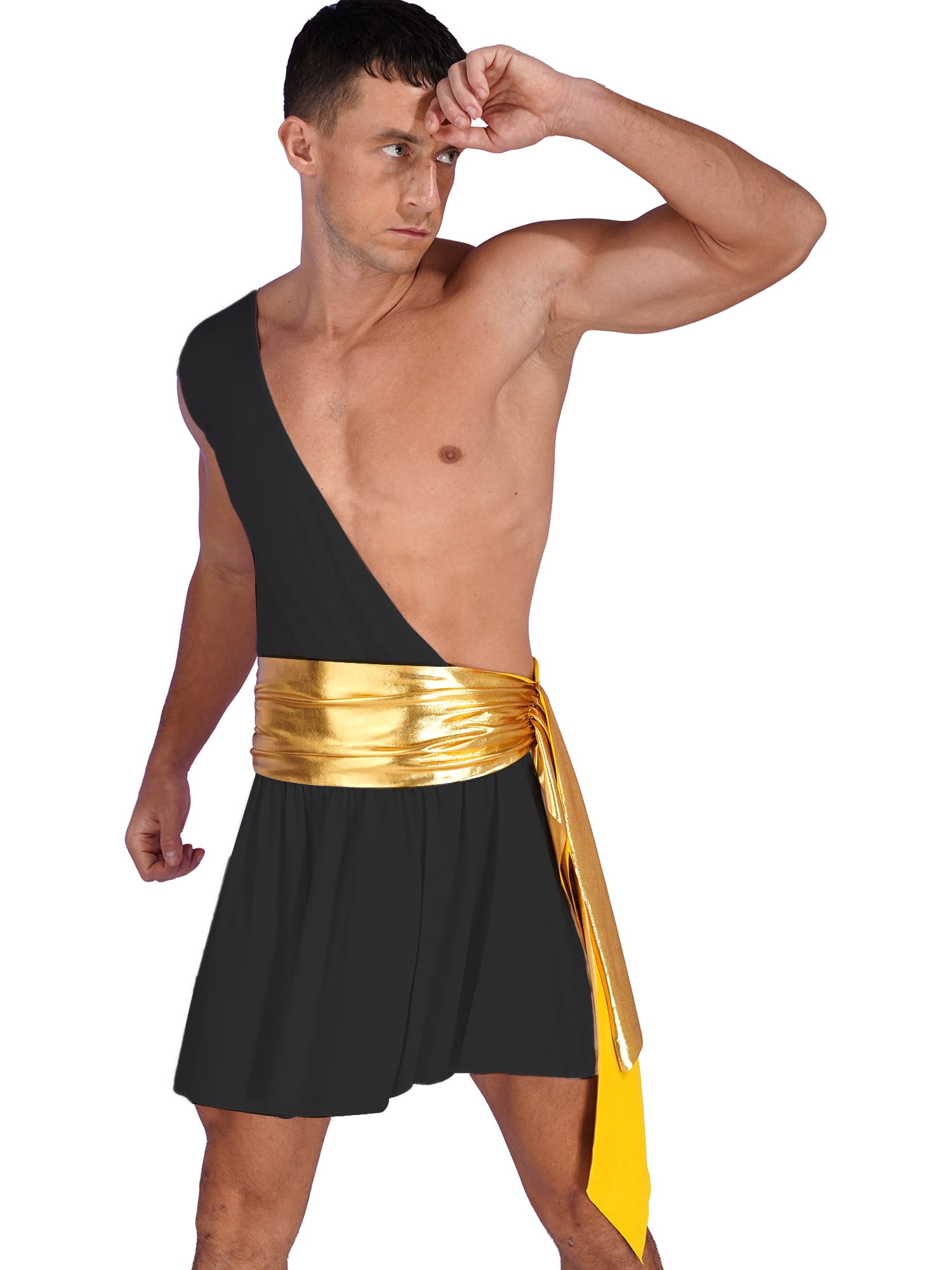 iEFiEL Mens Halloween Ancient Greek Gladiator Role Play Costume One ...