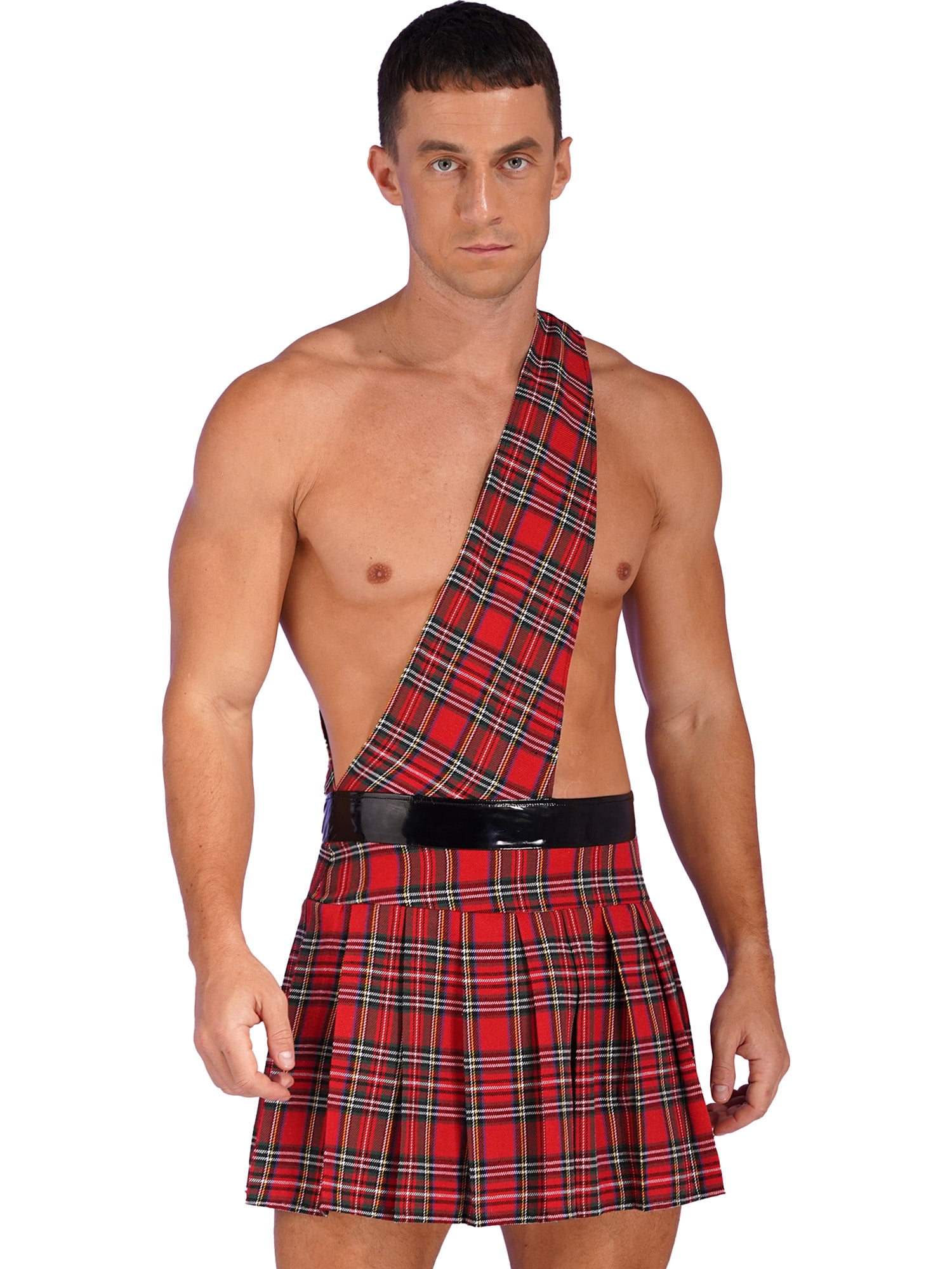 iEFiEL Mens Halloween Ancient Greek Gladiator Role Play Costume One ...