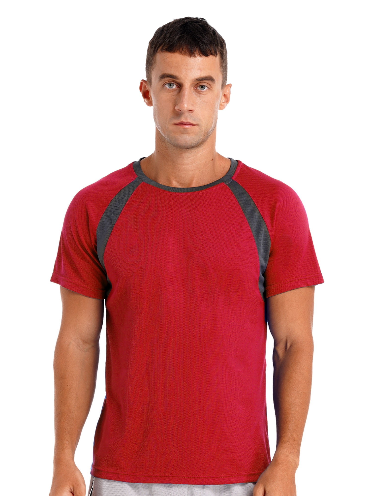 iEFiEL Mens Rash Guard Shirt UPF 50+ UV Sun Protection Short Sleeve ...