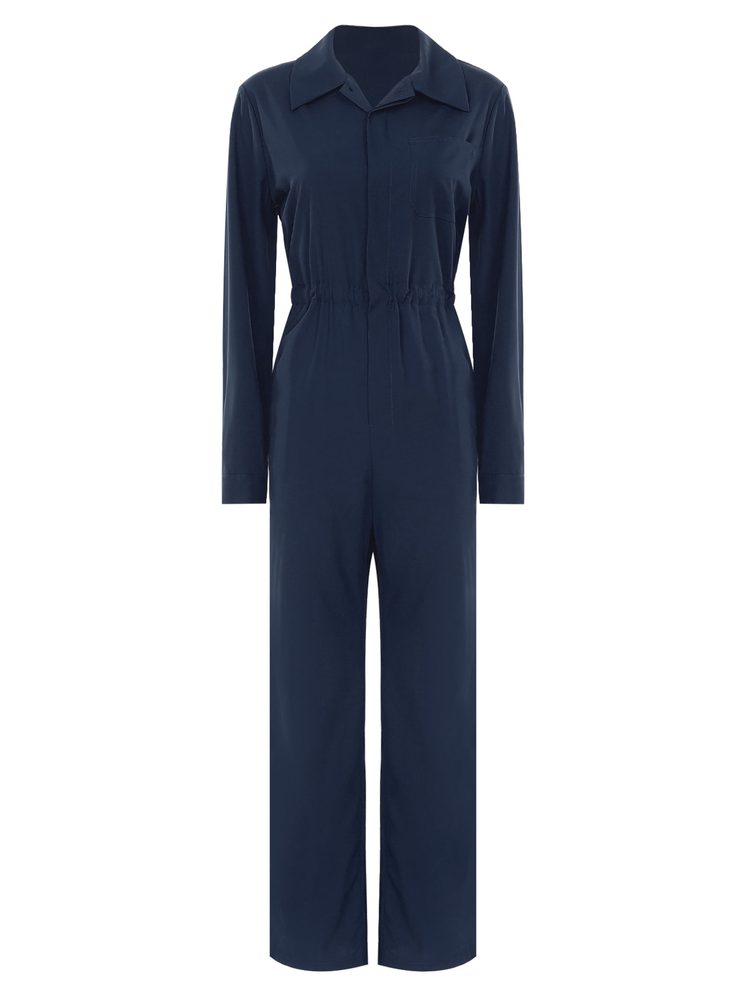 iEFiEL Women's Mechanic Work Utility Coveralls Dungarees Flight Suit ...