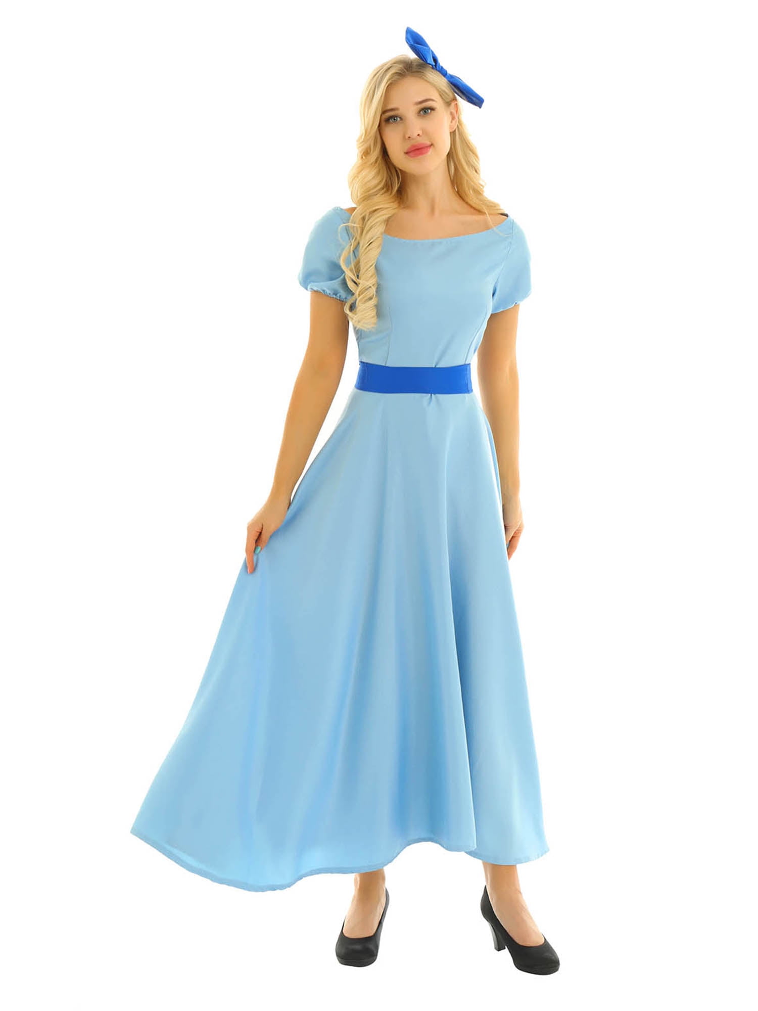 iEFiEL Womens Halloween Cosplay Costume Princess Party Fancy Maxi Dress ...