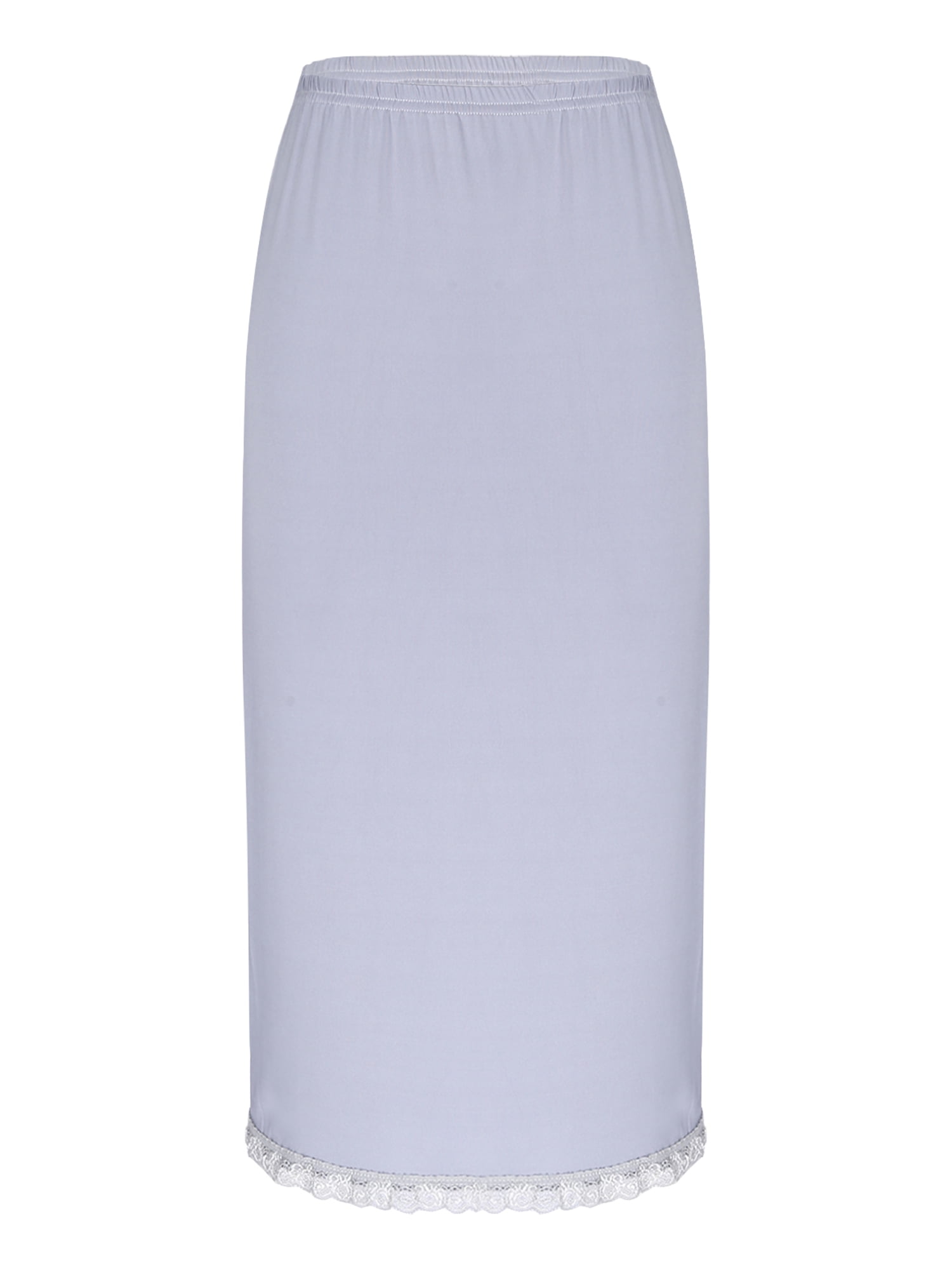 iEFiEL Womens High Waist Half Slip Underskirt A Line Petticoat Skirt Basic Half Petticoat ...