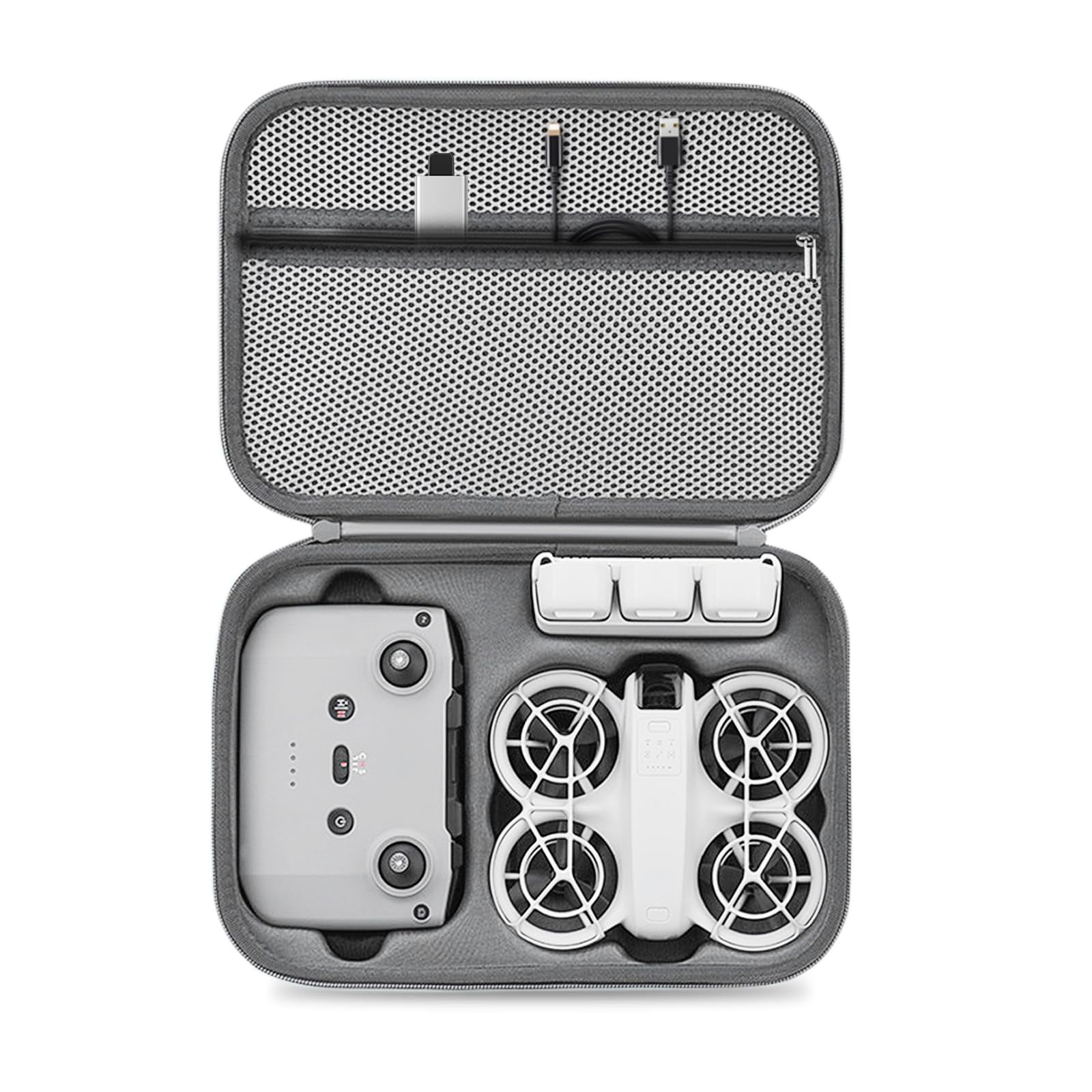 iEago RC Carrying Case RRF12 for DJI Neo, PU Waterproof Storage Bag ...