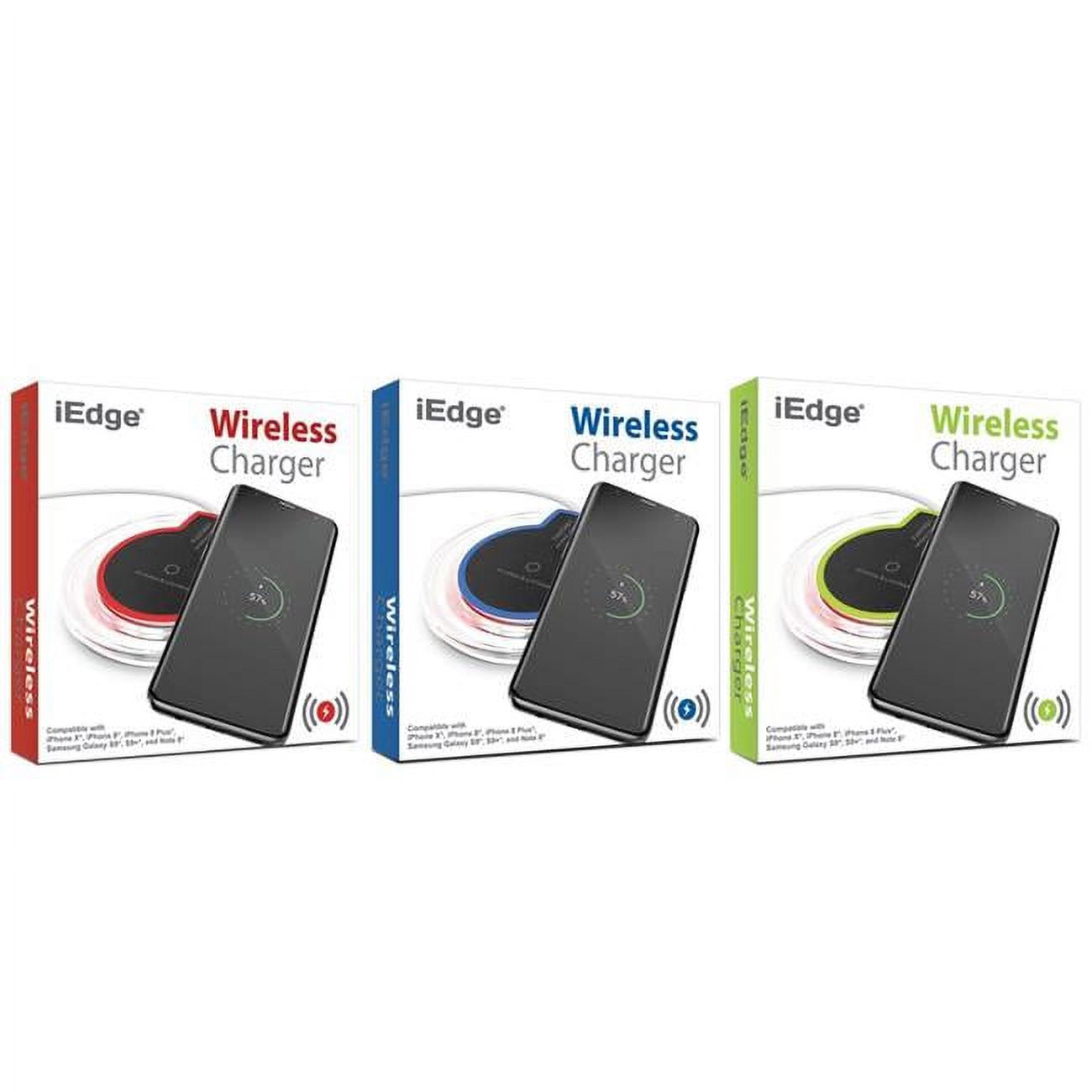iEdge 2325422 DDI 5 watt Wireless Charger, Red, Blue & Green - Case of ...