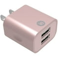 iEssentials 2.4-Amp Dual USB Wall Charger - Rose Gold - Walmart.com