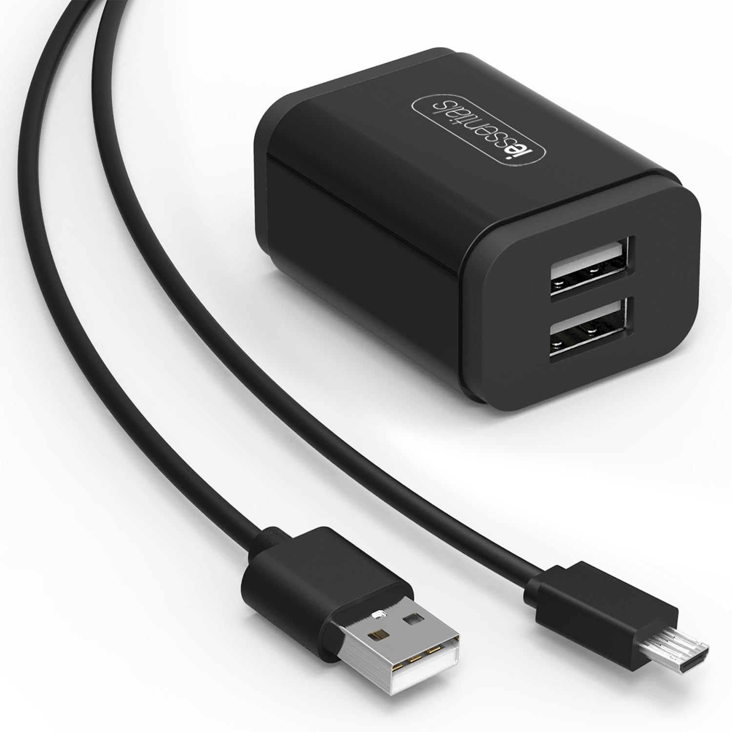 iEssentials 2 Port USB C Car Charger - Walmart Business Supplies