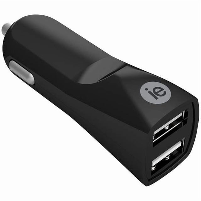 iEssentials IEN-PC32A-BK 3.4-Amp Dual USB Car Charger - Walmart ...