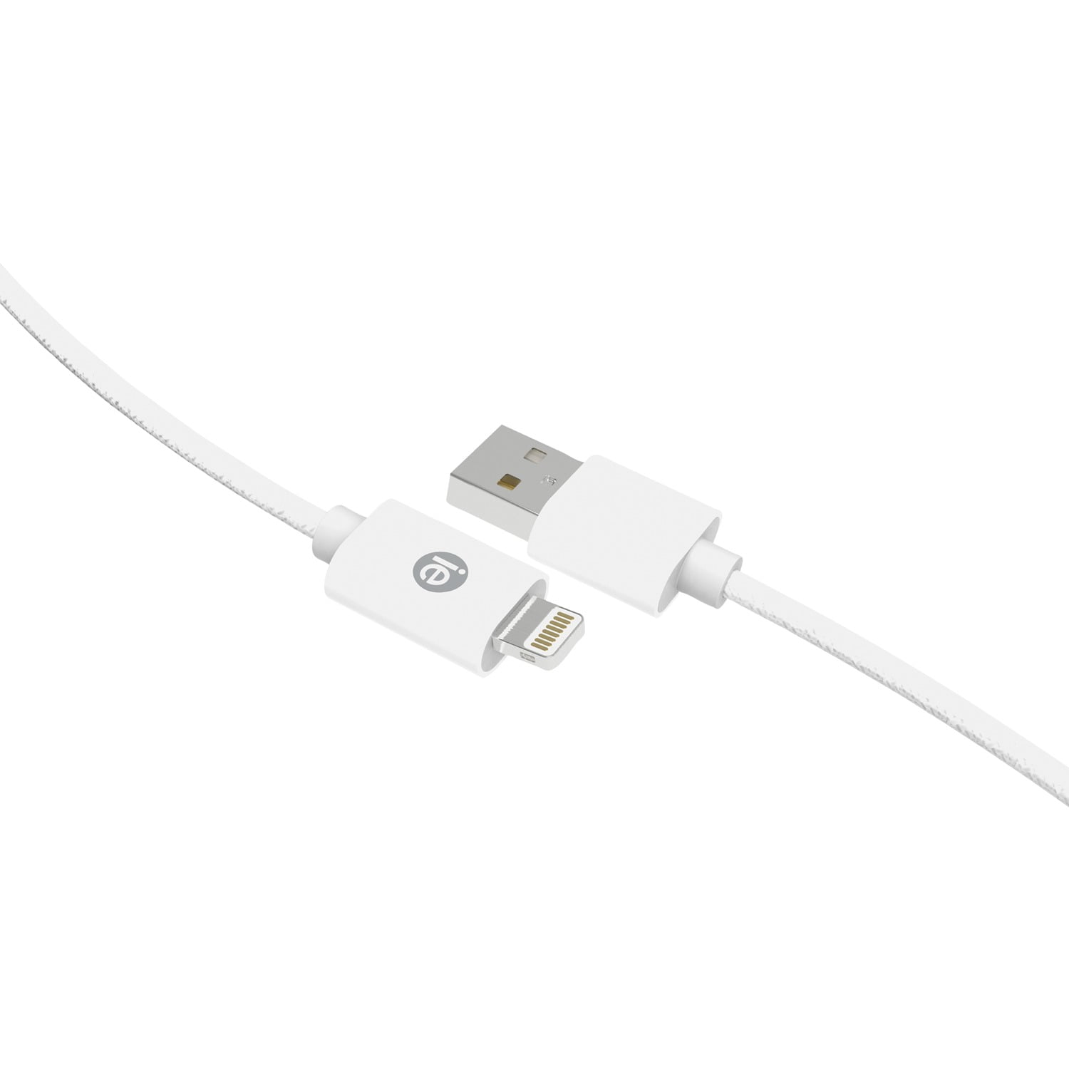 iEssentials Charge & Sync Braided Lightning to USB Cable (72 In.; White ...
