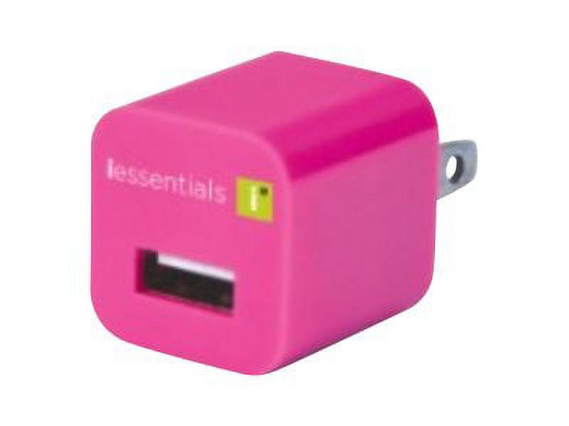 iEssentials IE-ACPUSB-PK - Power adapter - 1 A - QC (USB) - pink ...