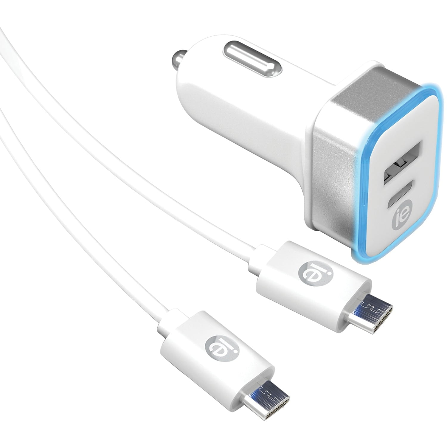 iEssentials IEN-PCC-31A1C 3.4-Amp USB and USB-C Car Charger with Charge ...