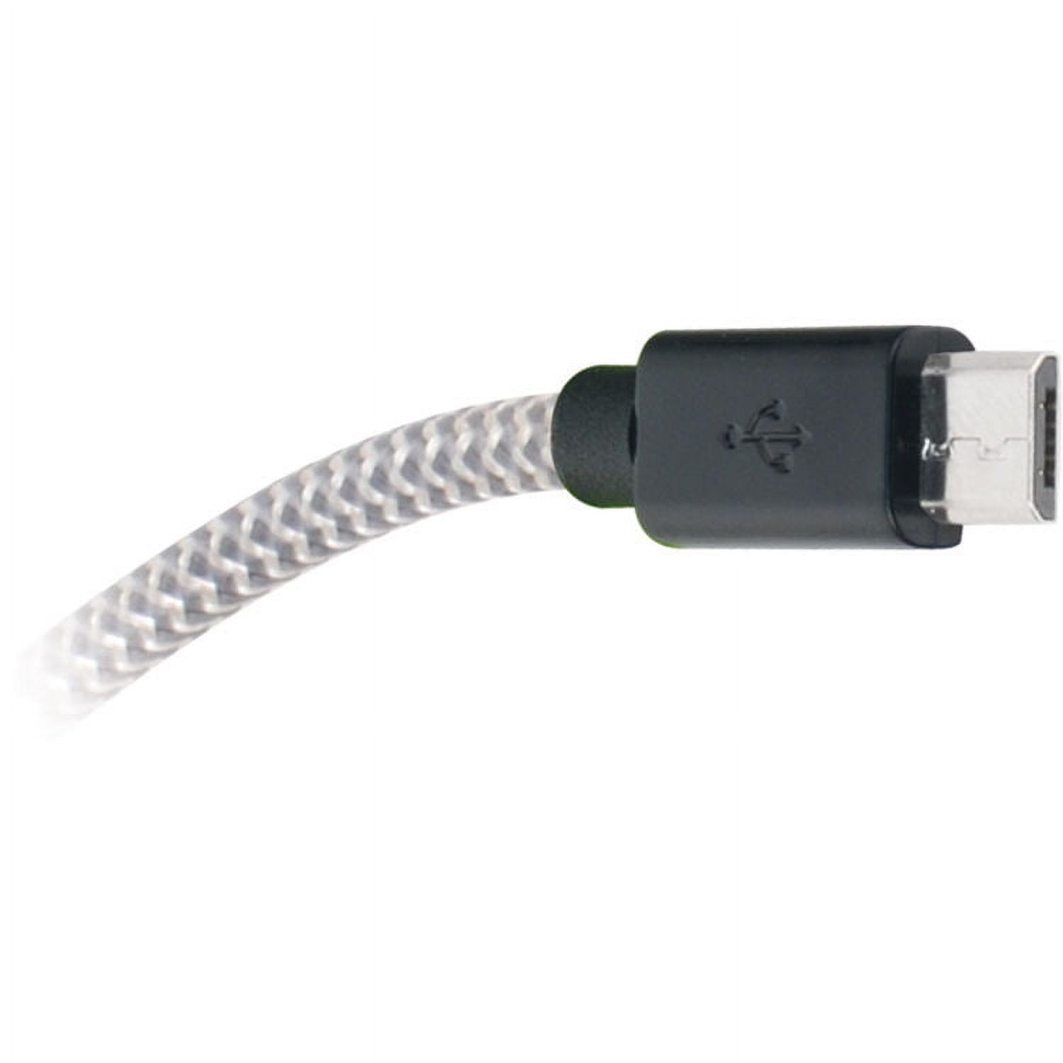 iEssentials Tangle-Free USB Type-A Male to Micro-USB Male Charge & Sync ...