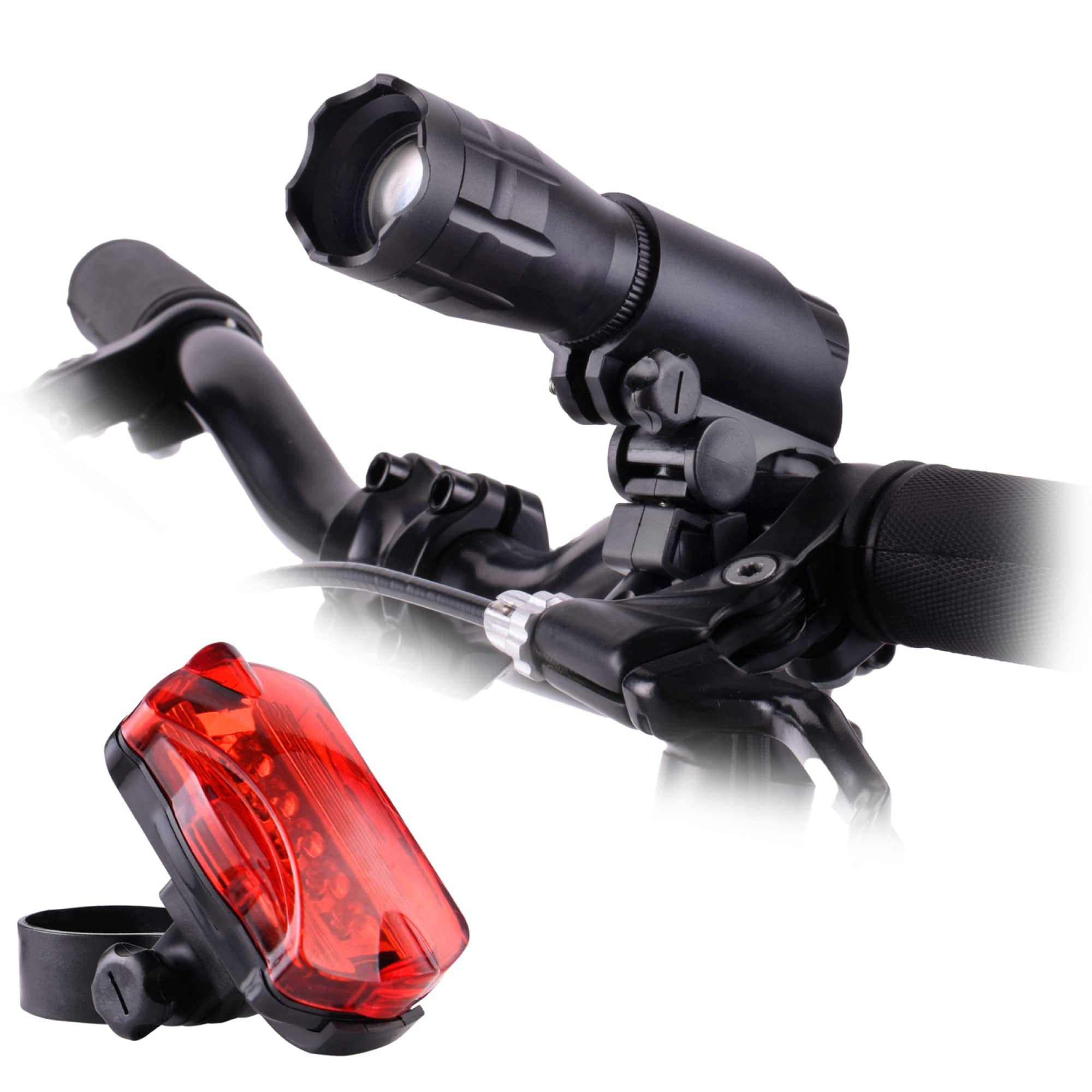iFCOW Bike Light Set Headlight, LED Bicycle Lights, Rechargeable Ultra ...