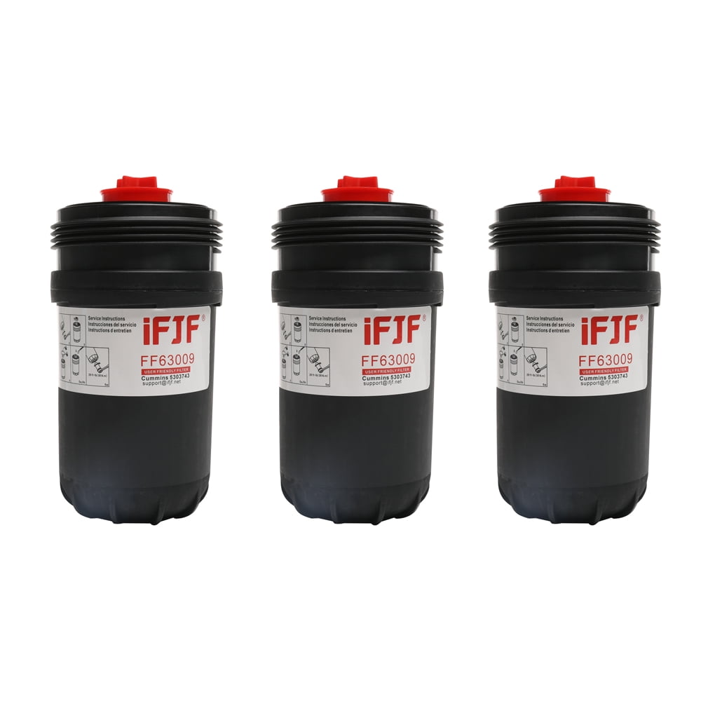 iFJF 3Pcs FF63009 Fuel Filter for 5303743 Replaces FF63008 Element ...