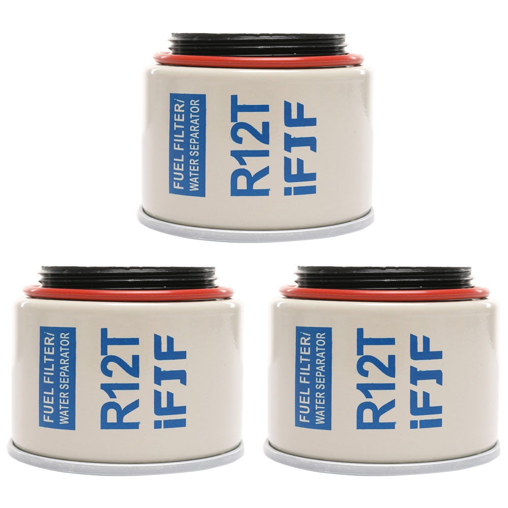 iFJF 3Pcs Marine Fuel Water Separator Element with O-ring Kit R12T Fuel ...