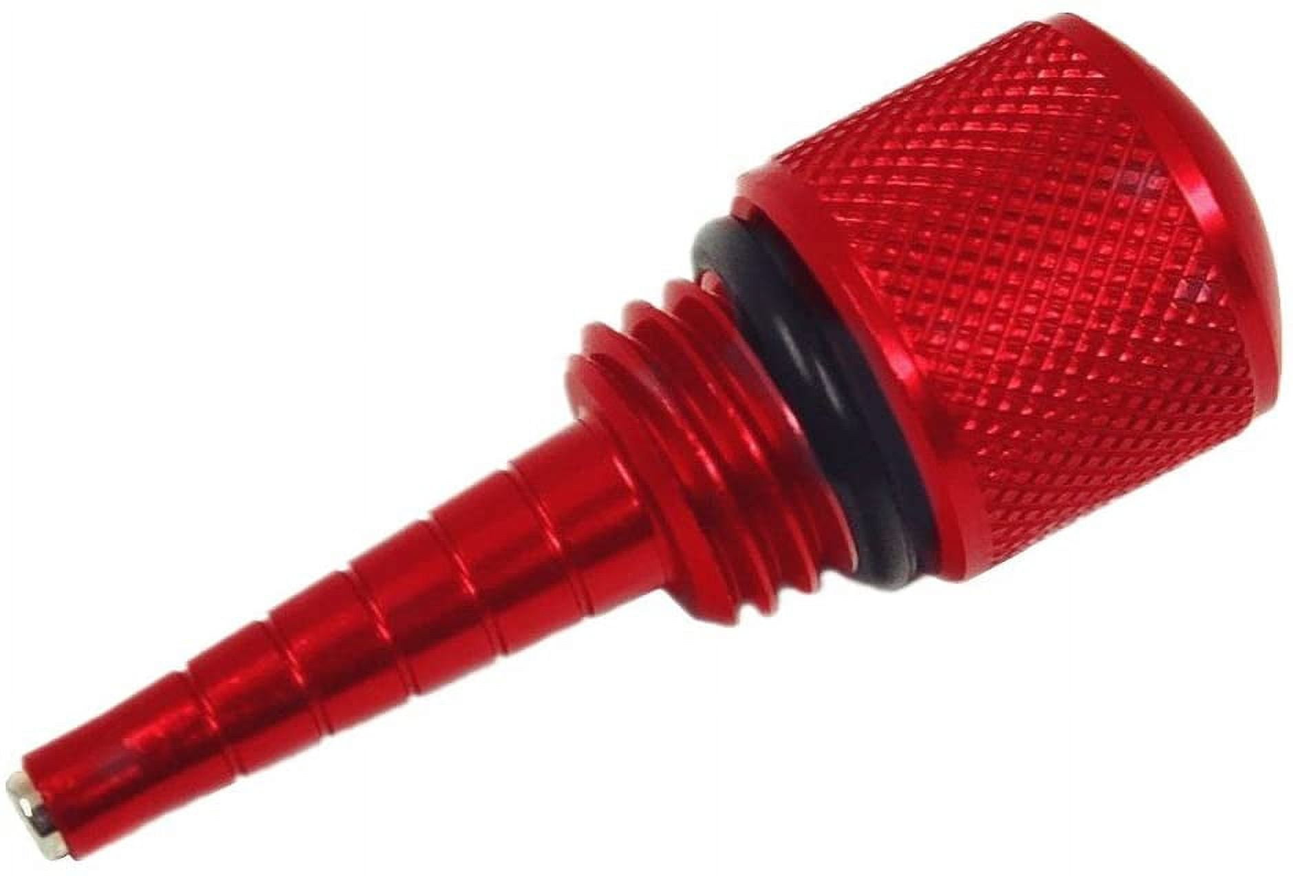 iFJF Magnetic Tip Dipstick Generator Oil Dip Stick Aluminum Red for ...