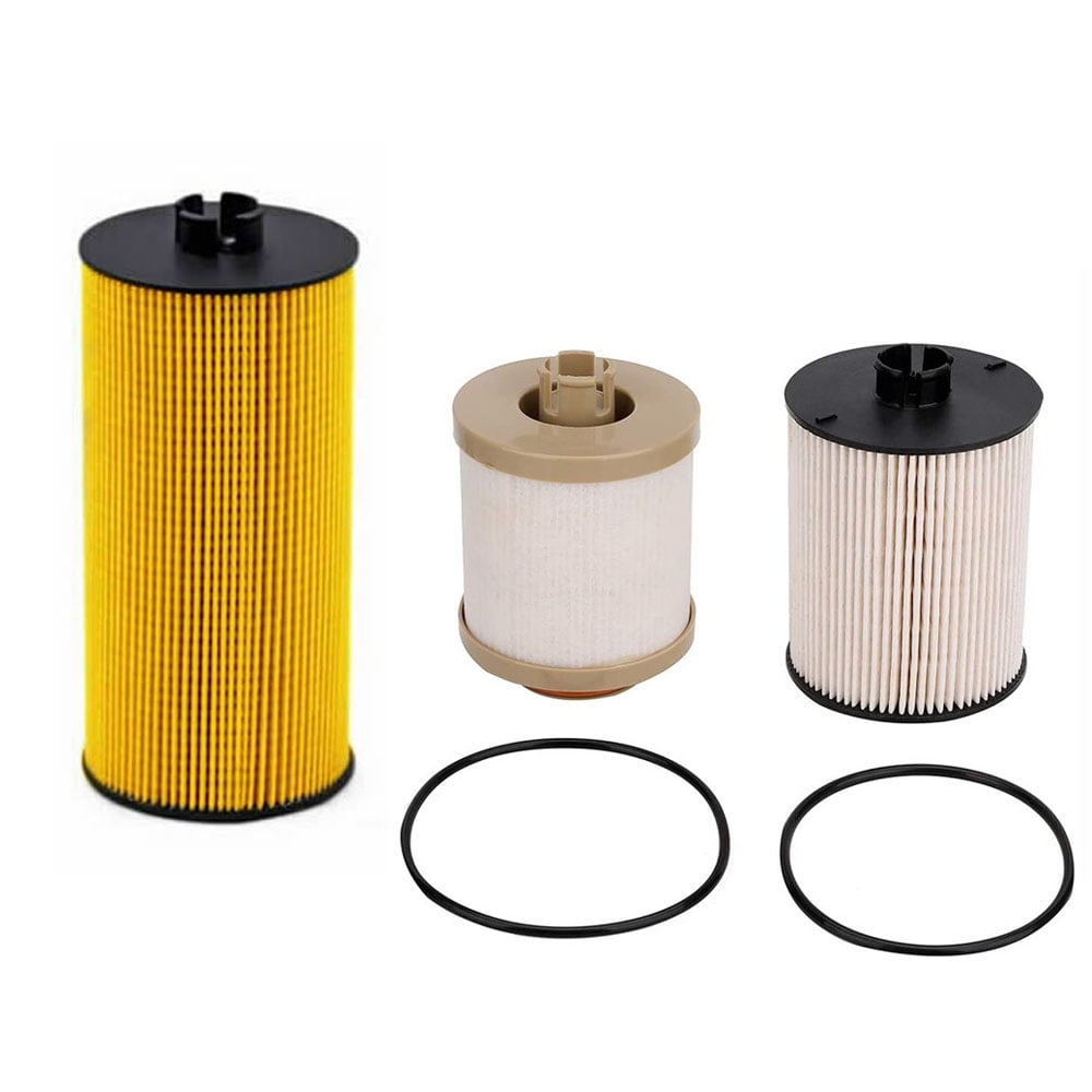 iFJF Oil Filter FL2016 and Fuel Filter FD4617 Kit for Ford F250 F350 ...