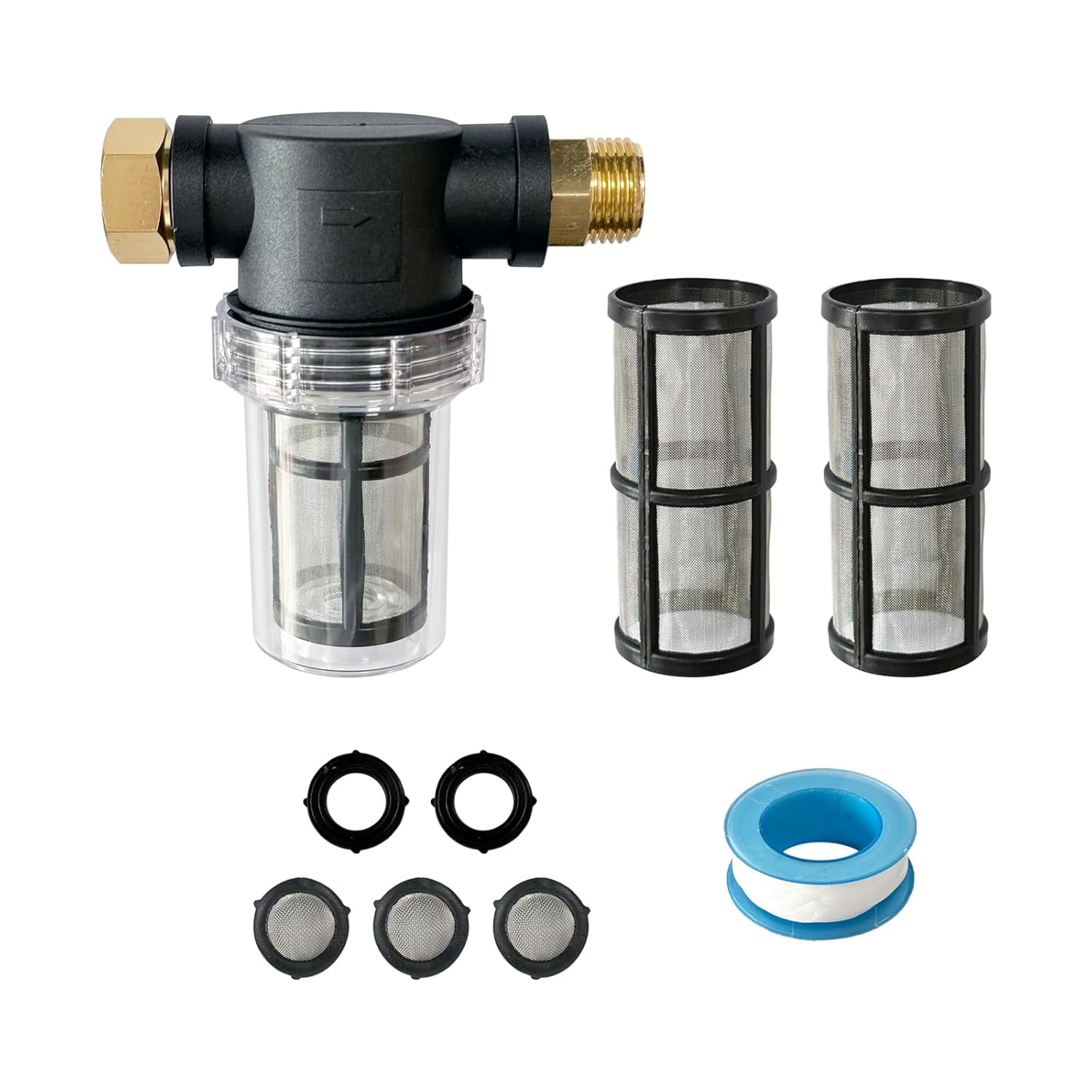 iFJF Water Pump Filter 3/4 Inch Interface Equipped with 100 Mesh ...