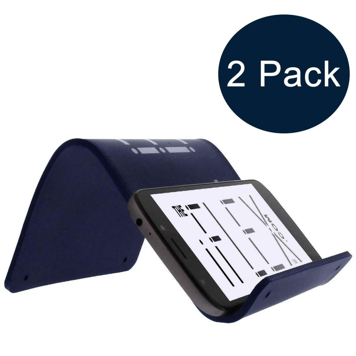 iFLEX Universal Tablet Cell Phone Stand Dark Blue 2-Pack Flexible Non ...