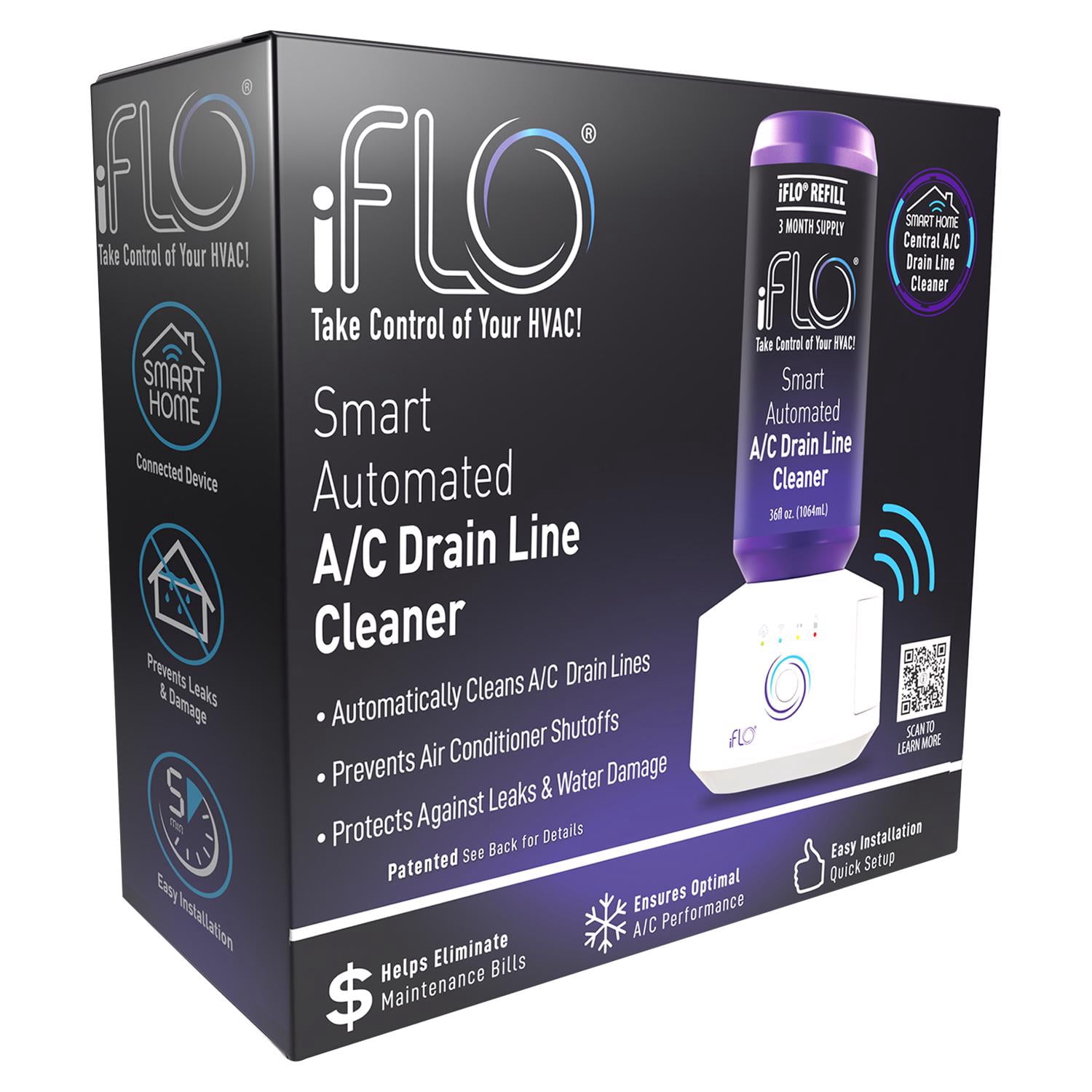 iFLO Air Conditioner Line Cleaner 11.18 in. W X 11.62 in. H White ...