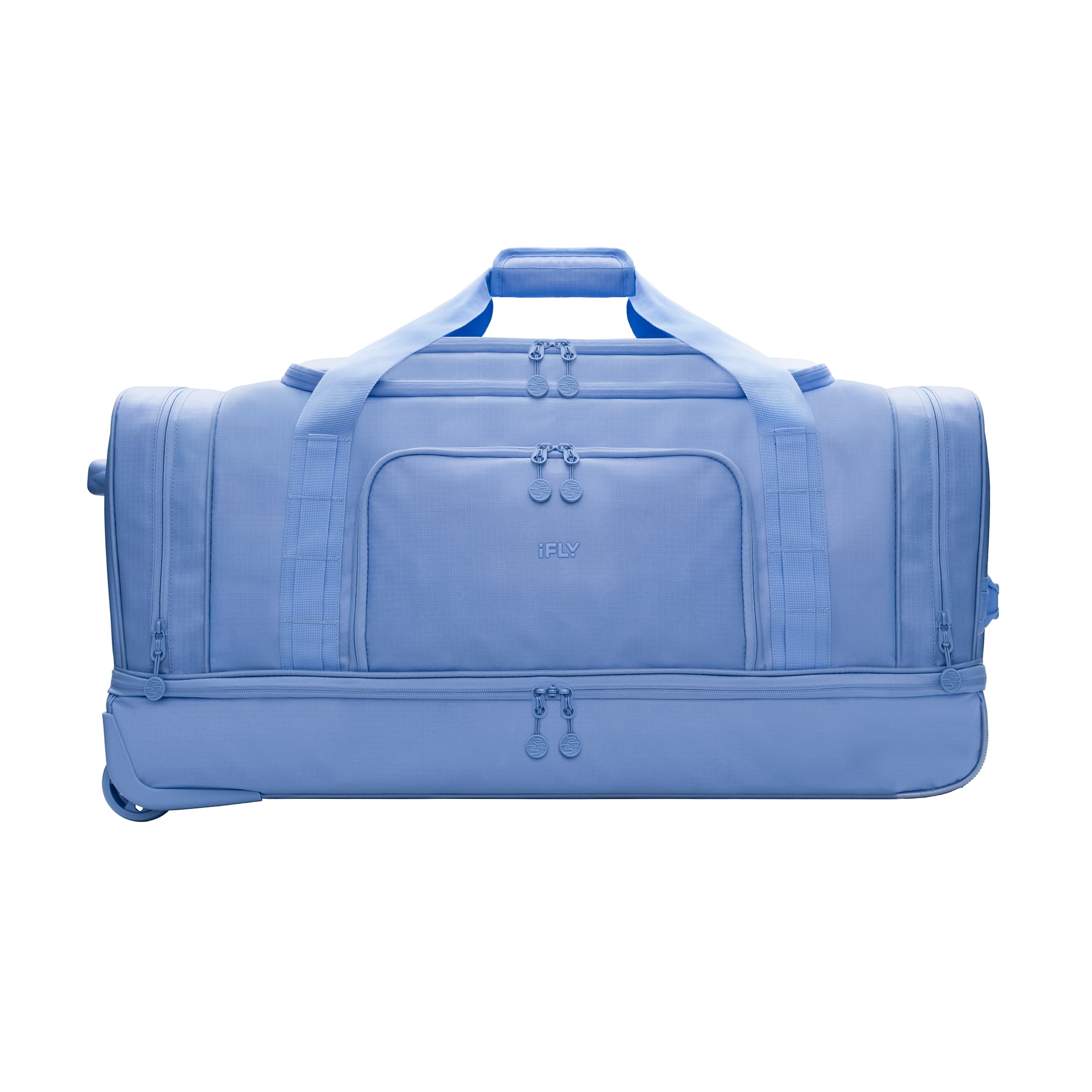 iFLY 30 inch Drop Bottom Rolling Duffel Bag Frost Blue - Walmart.com