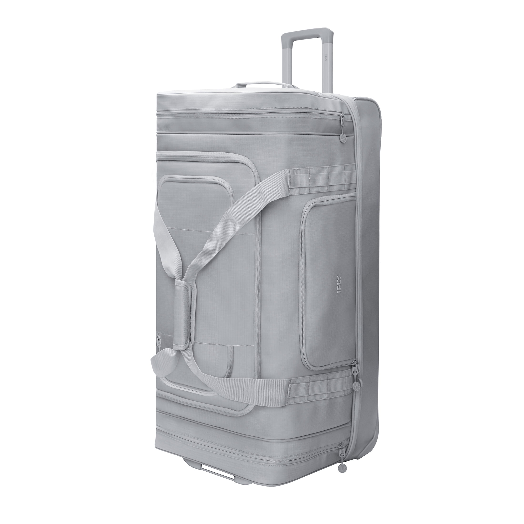 iFLY 36” Drop Bottom Rolling Duffel Bag with Wheels & Telescopic Handle ...