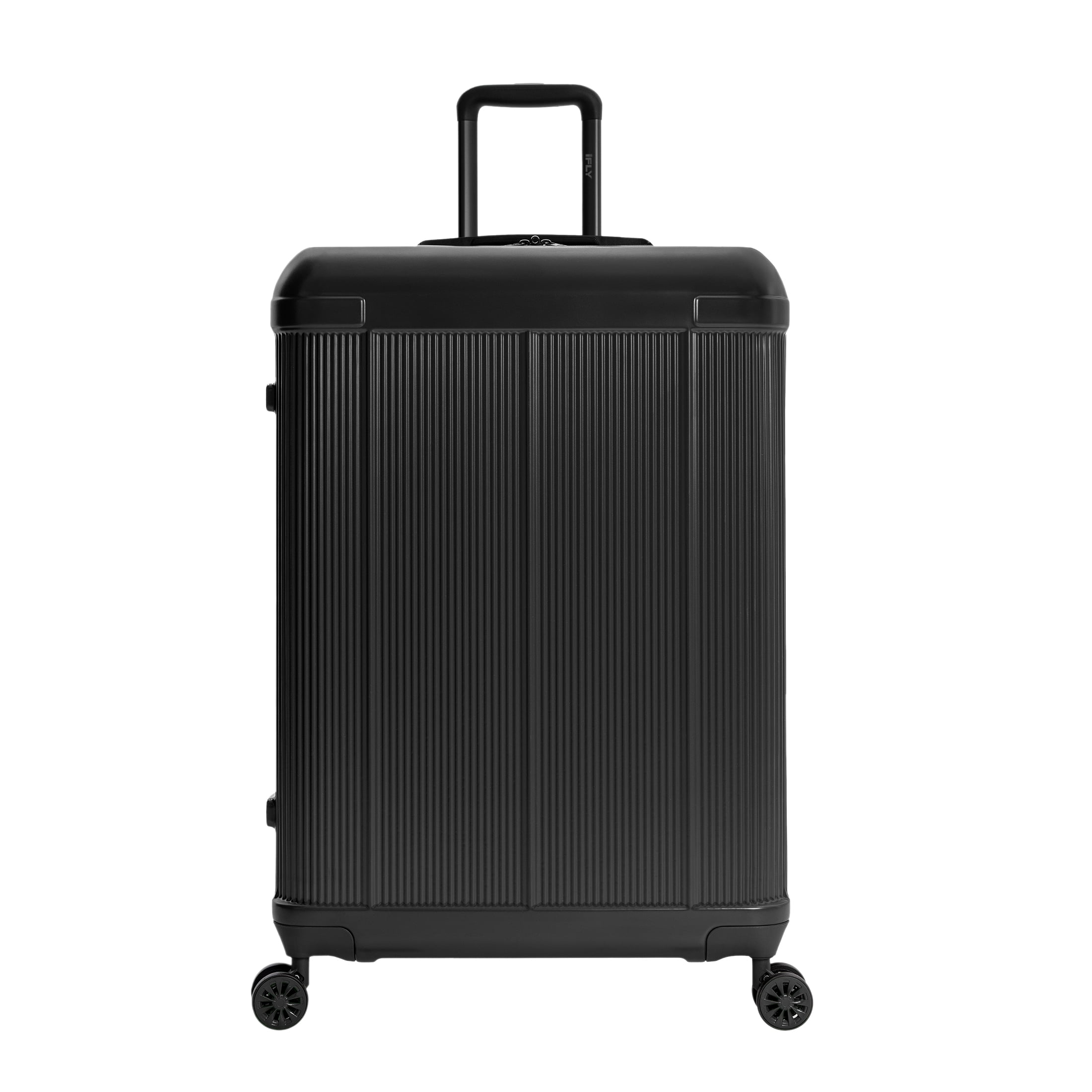 iFLY Rise 28" Hard Side Large Checked Expandable Spinner Luggage, Black ...