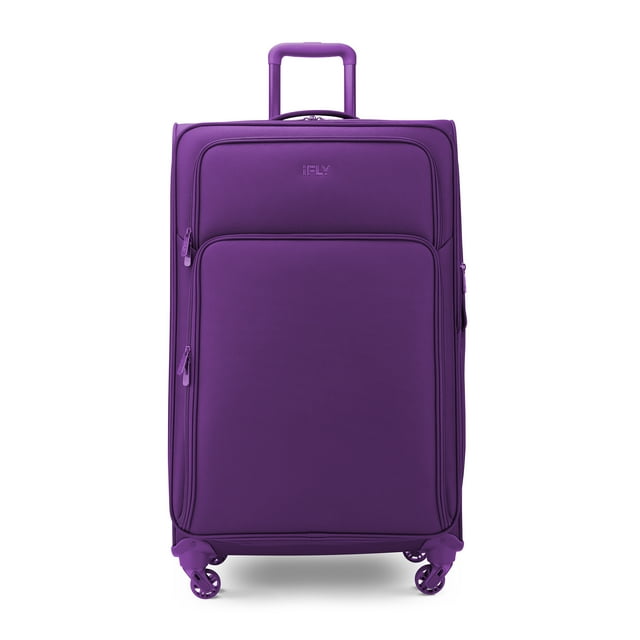 iFLY Softside Passion 28" Checked Luggage, Aubergine - Walmart.com
