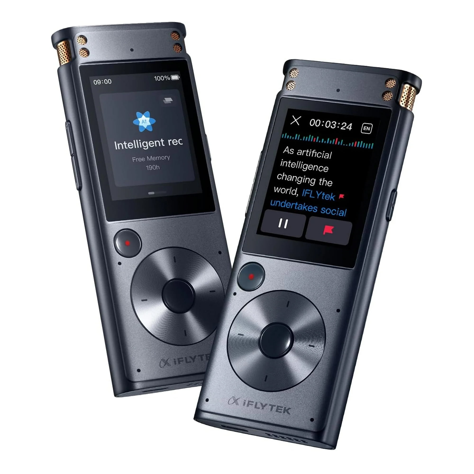 iFLYTEK Smart Offline Voice Recorder, Digital Voice Recording Device ...