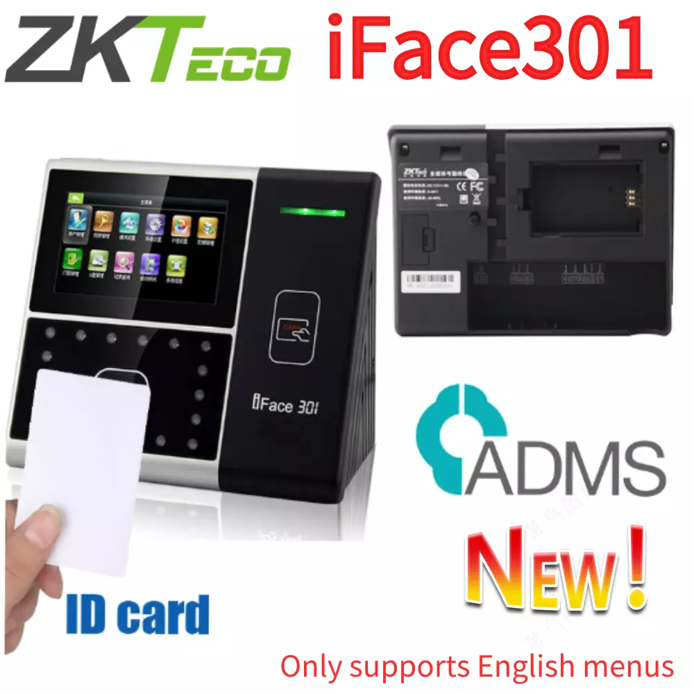 iFace301+ID TCP/IP 4.3" Screen Smart Card Access Control Face ...