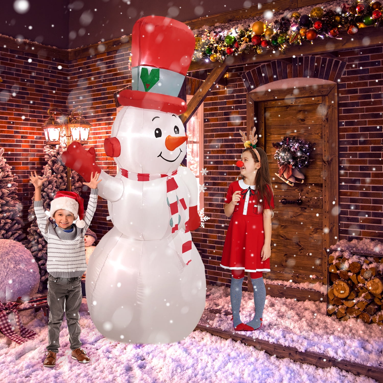 Ifanze 6ft Christmas Inflatables Snowman Outdoor Decoration Blow Up