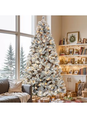 Flocked Christmas Trees in Christmas Trees by Type - Walmart.com