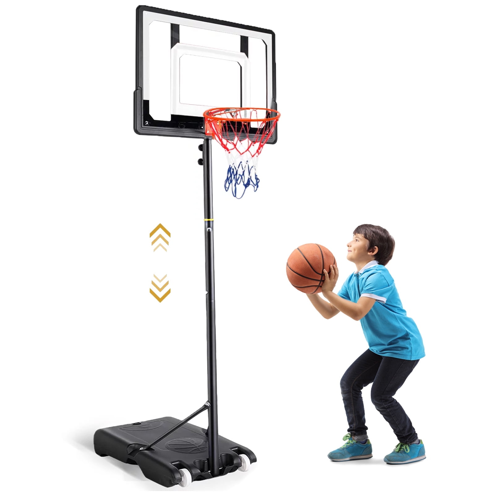 iFanze Basketball Hoop for Kids Portable Adjustable Basketball Goal ...