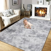 Novashion Soft Fuzzy Large 5ft x 8ft Shaggy Area Rug for Bedroom ...