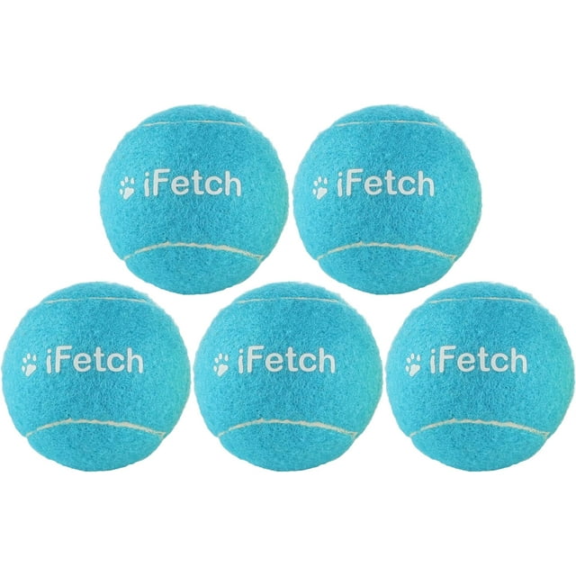 iFetch Mini Tennis Balls for Small and Medium Dogs, Toy Ball 5 Pack, Use with iFetch Automatic ...