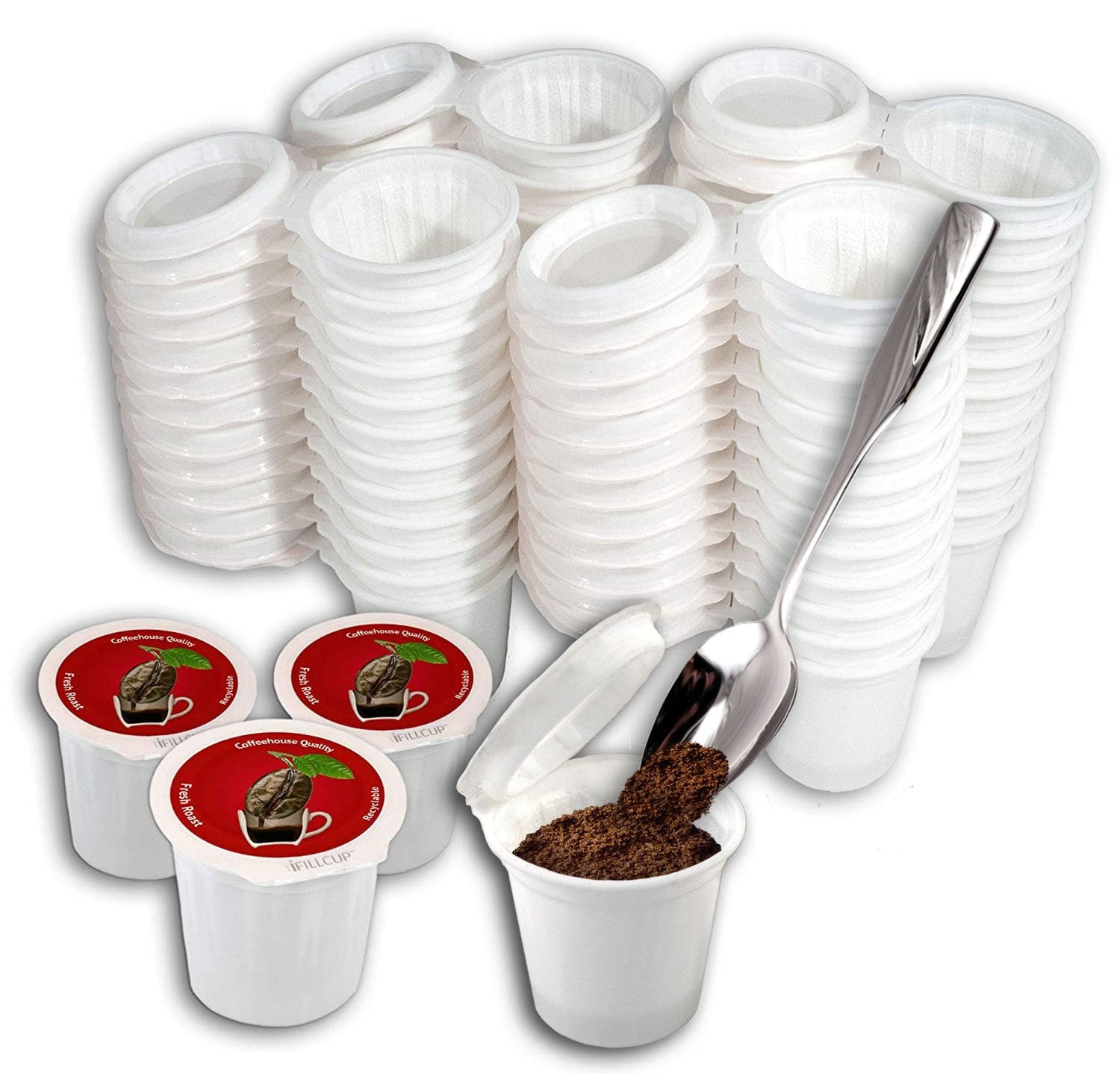 iFillCup, 42 Count Red - Fill your own Single Serve Pods. Eco friendly ...