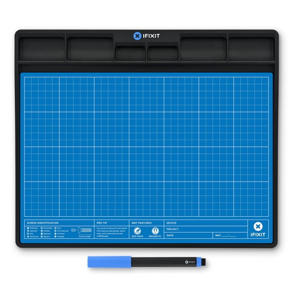 iFixit, FixMat, Magnetic Electronic Repair Screws and Parts Organizer ...
